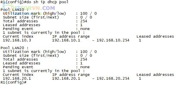 Tự Học CCNA Lab 6 Cấu hình DHCP - ITFORVN